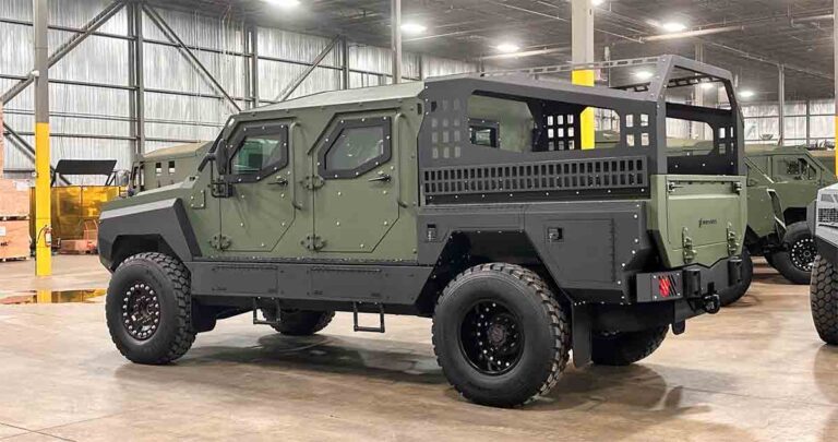 Canadian armored vehicle manufacturer unveils new Senator MRAP pickup ...