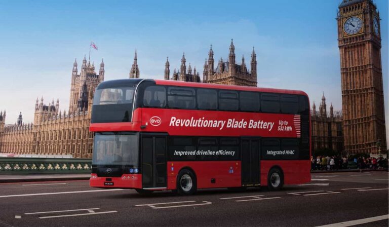 BYD launches double-decker electric bus in London with innovative fast ...