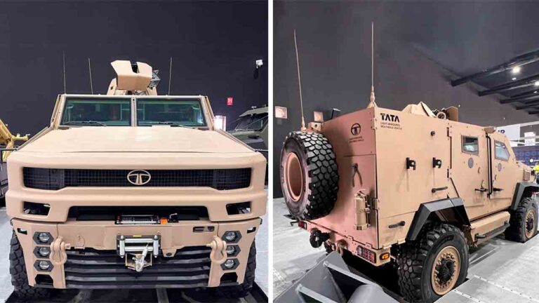 Tata Unveils India's First Armored Vehicle Built to NATO Standards ...