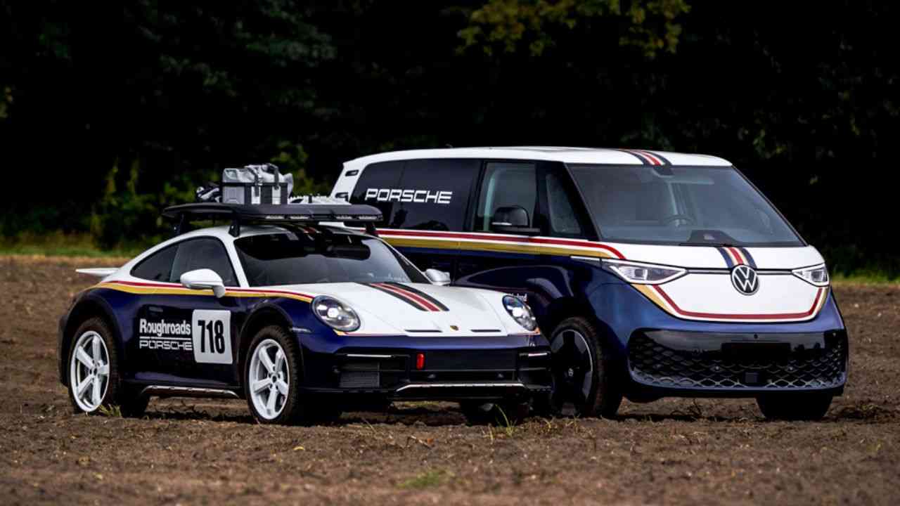 Porsche 911 Dakar og Volkswagen ID.Buzz får tilpasning med Rothmans ...