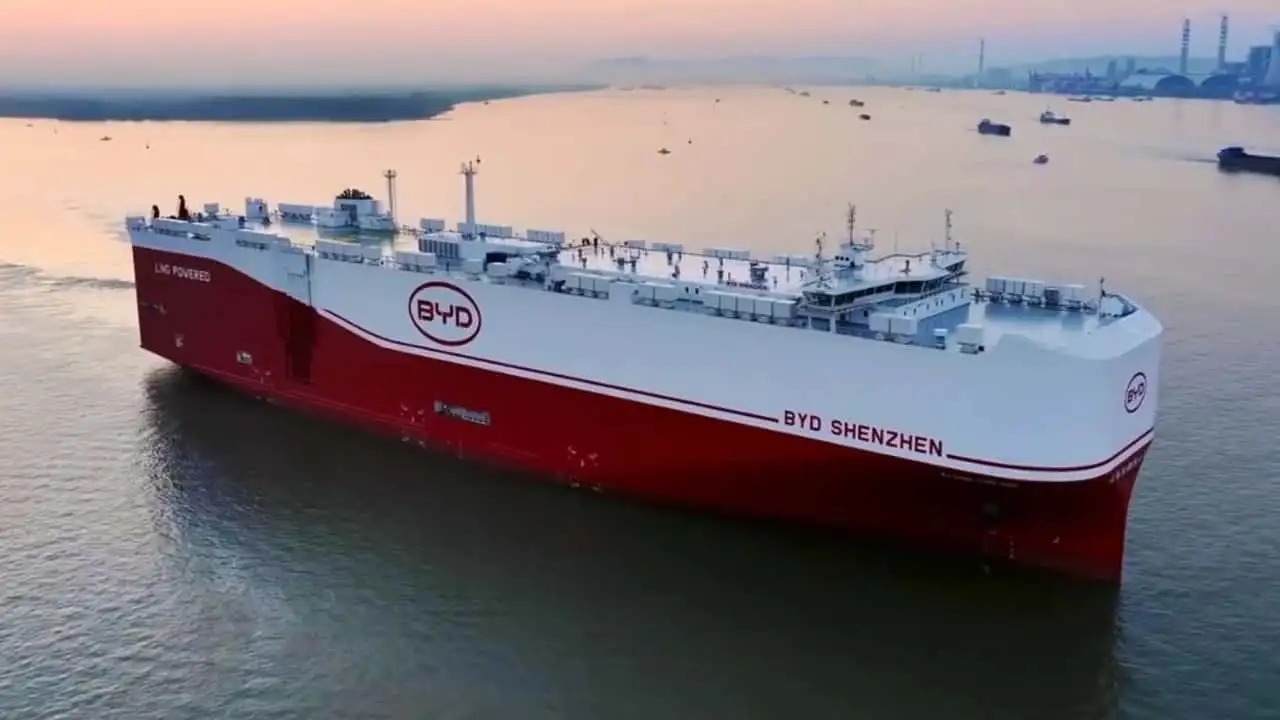 Fra Kina til Brasil: BYD Super Ship transporterer 7 000 elektriske ...