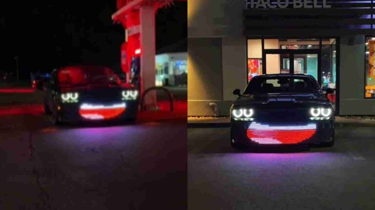 Dodge Challenger with LED "mouth" that sings becomes a hit on the ...