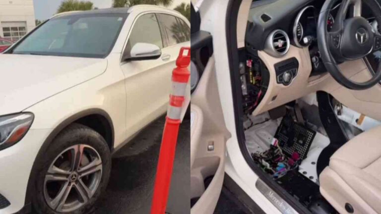 Viral video shows woman who took her Mercedes for an oil change and ...