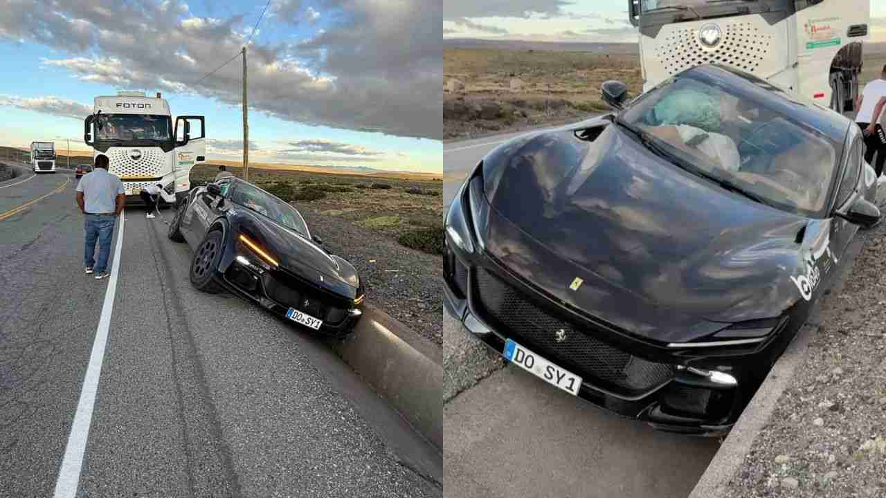 Ferrari Purosangue da 1 milione di dollari coinvolta in incidente in ...