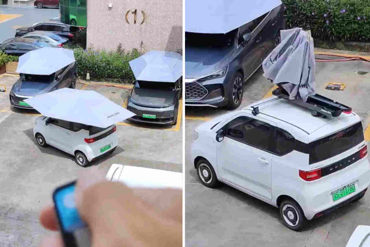 Vídeo de coche con toldo automático se hace viral en medio de la ola de calor - TechBreak