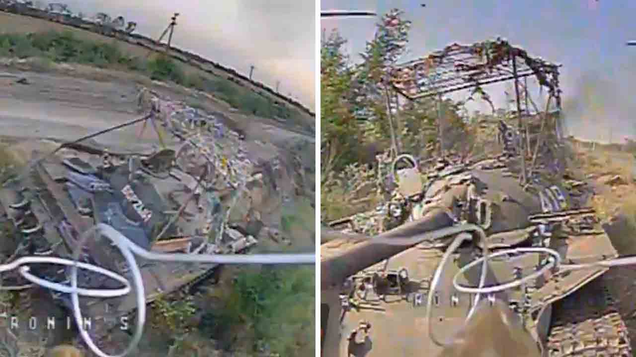 Video: Russia Loses T-62 and T-55 Tanks After Ukrainian FPV Drone ...