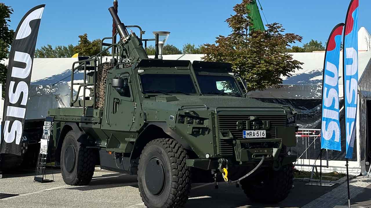 Finsko představuje nový samohybný minomet Sisu GTP TREMOS - Carro e motos