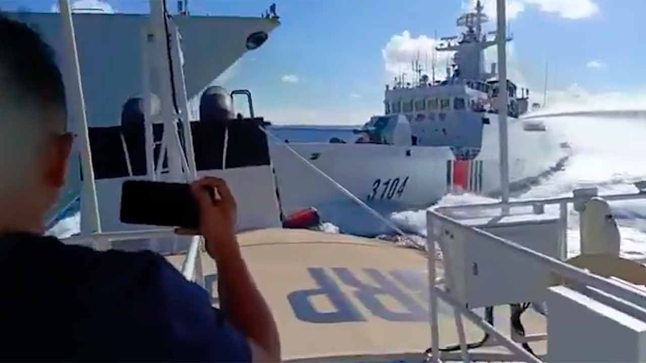 Vidéo : Des navires chinois entrent en collision en tentant d ...