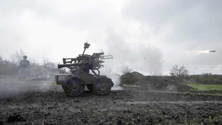 Ukraine releases video of armed ground robot attacking Russian ...