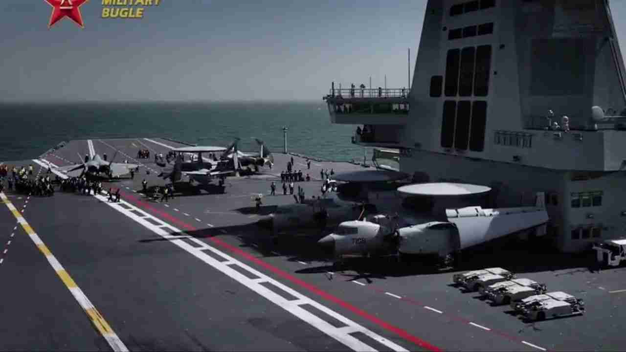 Fujian aircraft carrier conducts sea trials with J-35 and boosts China's naval power - Carro e motos