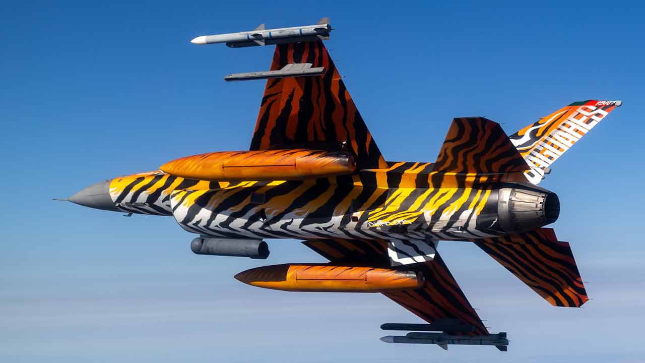 Portugal unveils F-16AM with vibrant livery for the "NATO Tiger Meet ...