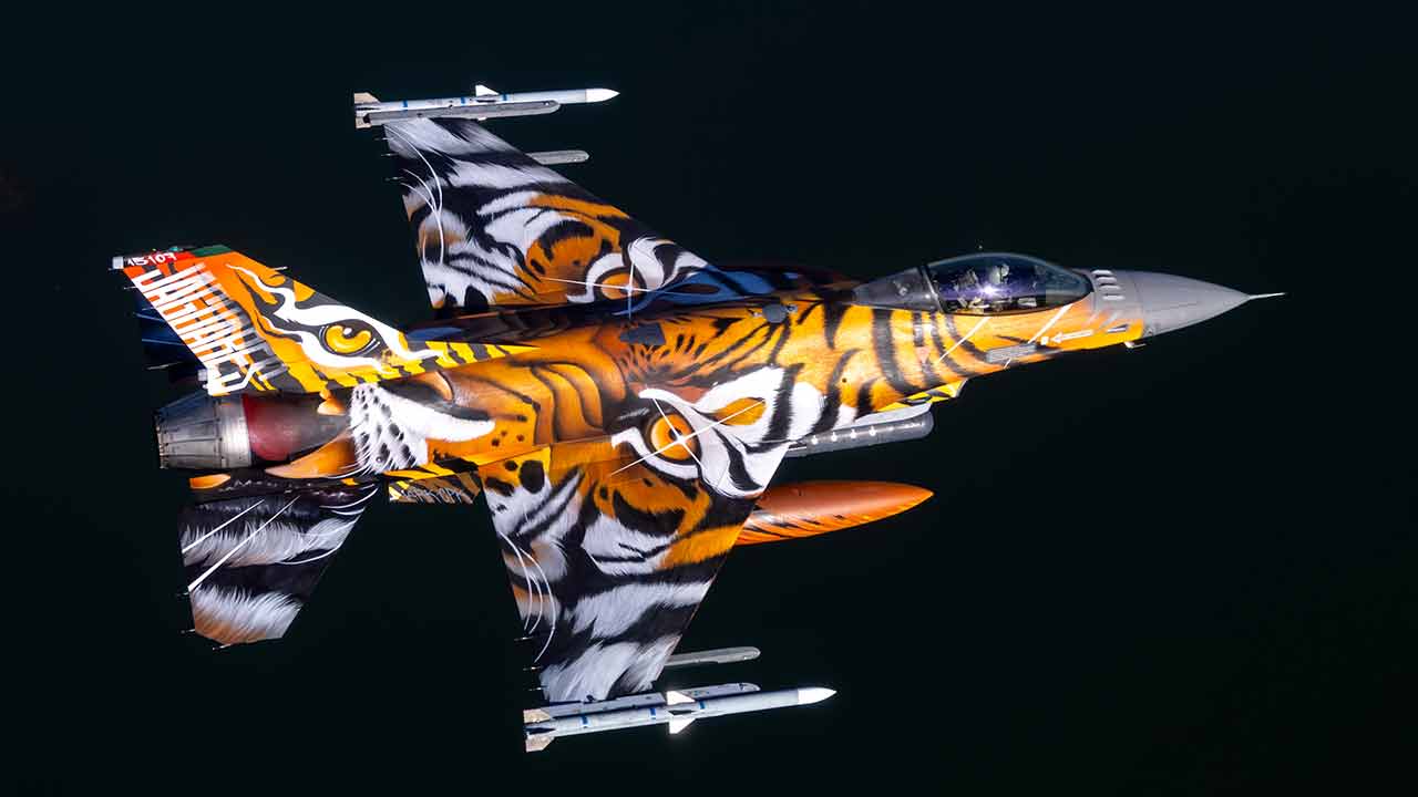 Portugal unveils F-16AM with vibrant livery for the "NATO Tiger Meet ...