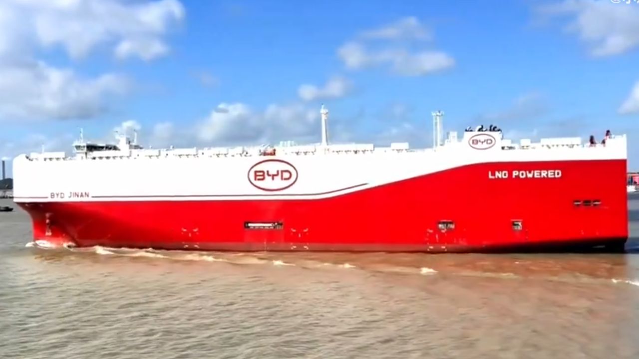 BYD consolida sua frota com oitavo navio capaz de transportar mais de 9 ...