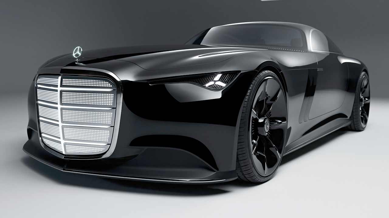 Mercedes-Benz revela Vision Iconic com direção by-wire e pintura solar ...