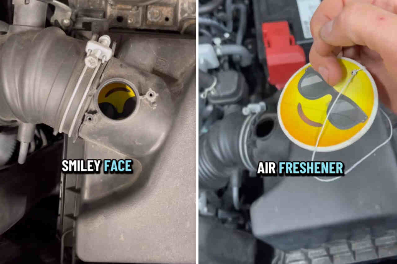 Mechanic Shocked to Find "Happy Face" in Car Engine - Carro e motos