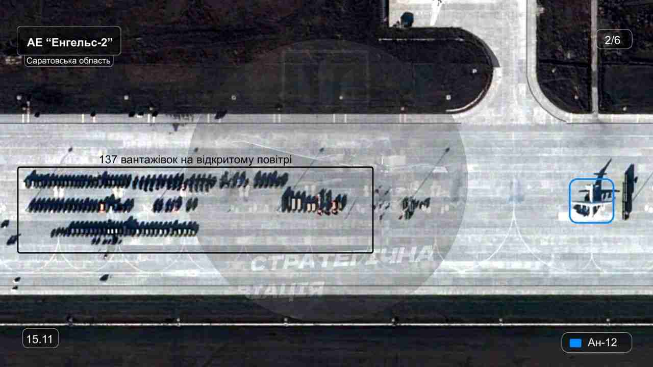 Oltre 130 misteriosi camion compaiono alla base strategica russa Engels ...