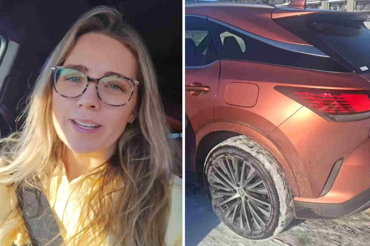 Kadın, Lexus’u için yeni lastiklerin maliyetinden dert yanıyor ...