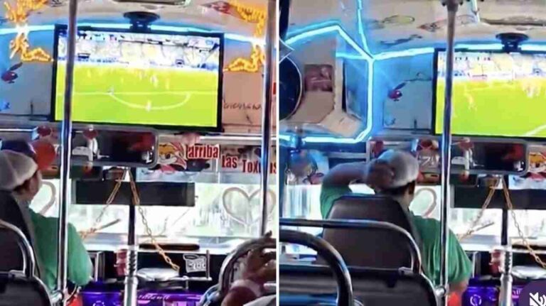 Bus driver installs TV to watch the World Cup and draws attention on ...